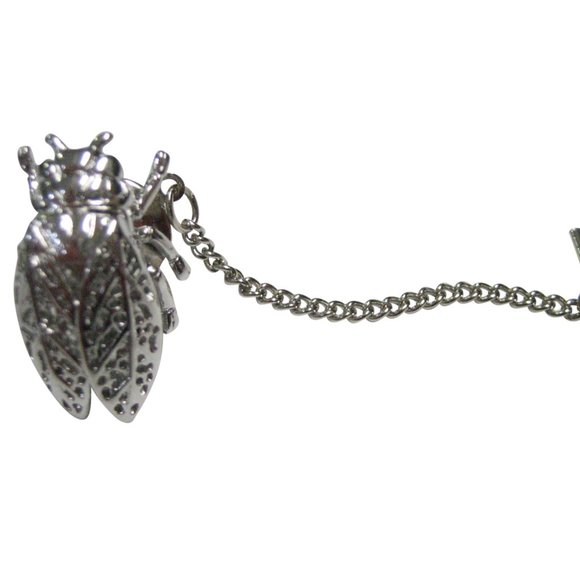 Kiola Designs | Accessories | Silver Toned Cicada Insect Bug Tie Tack ...